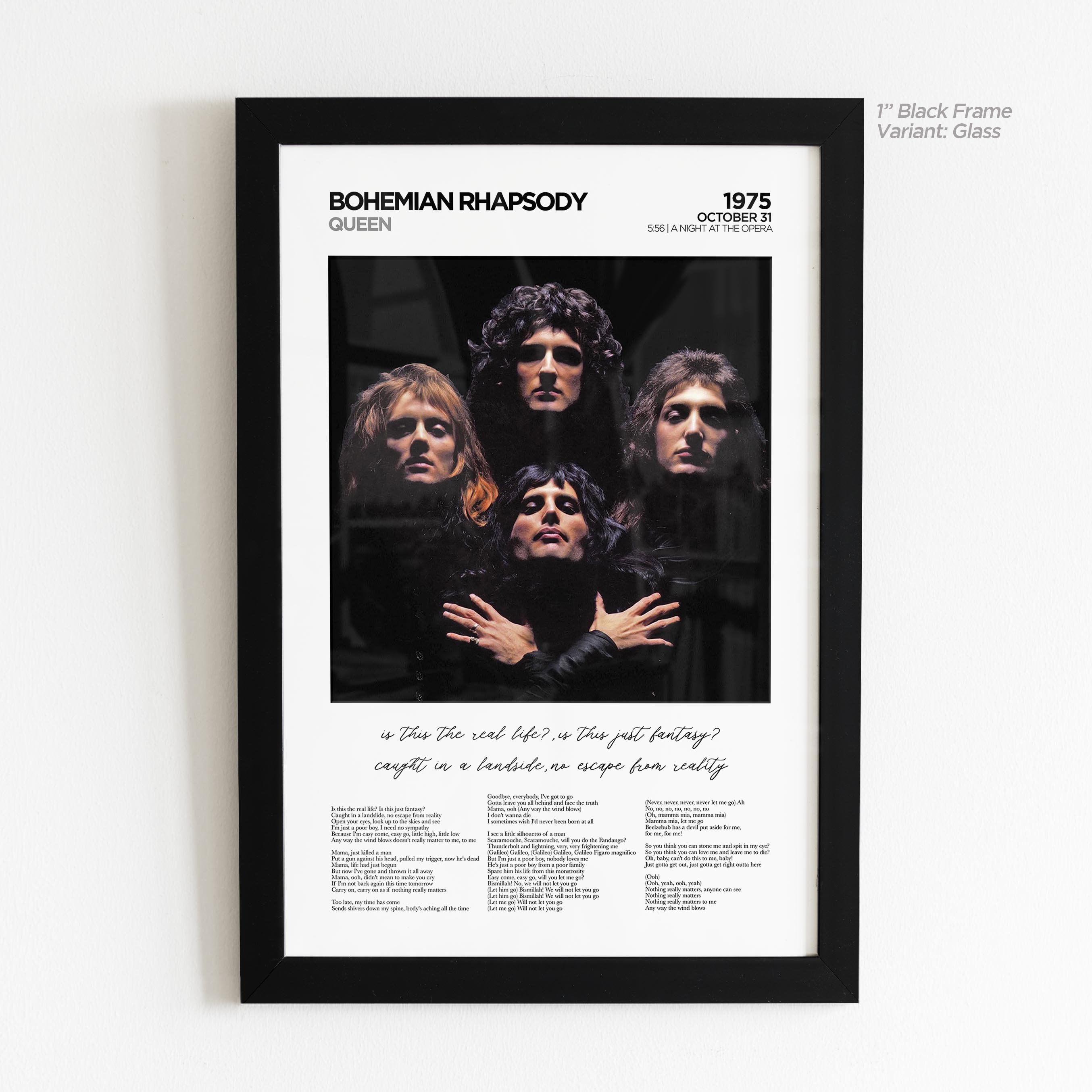 Bohemian Rhapsody Lyric Art - Union – PugetSound