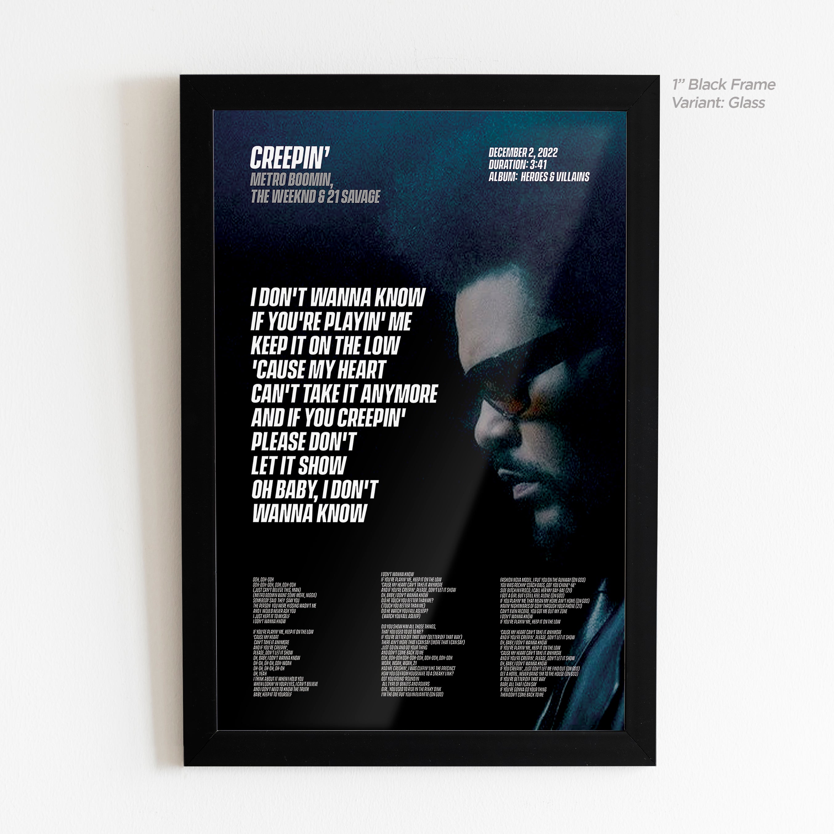 Creepin' Lyric Art - Crescent – PugetSound