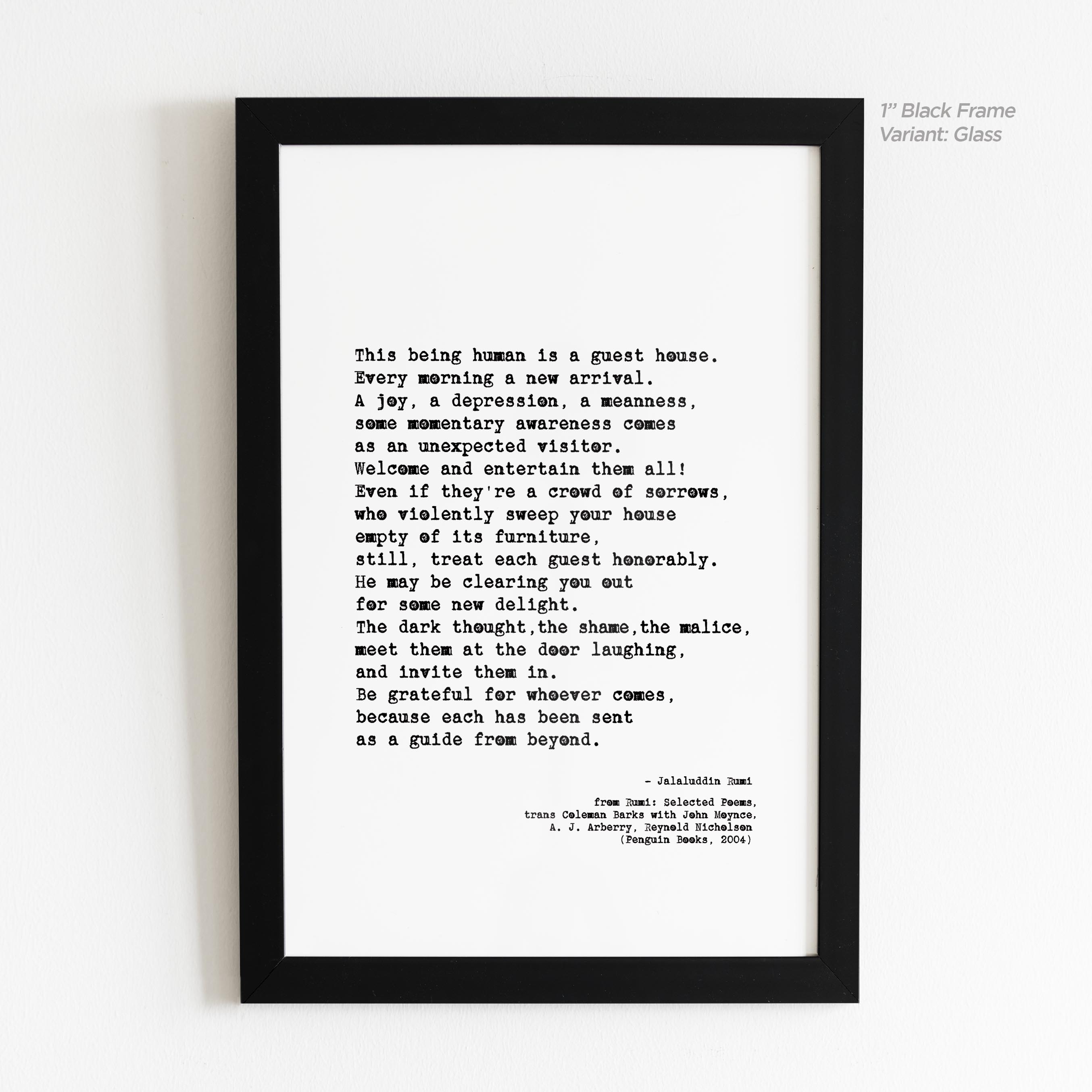 The Guest House - Rumi Quote Art – PugetSound
