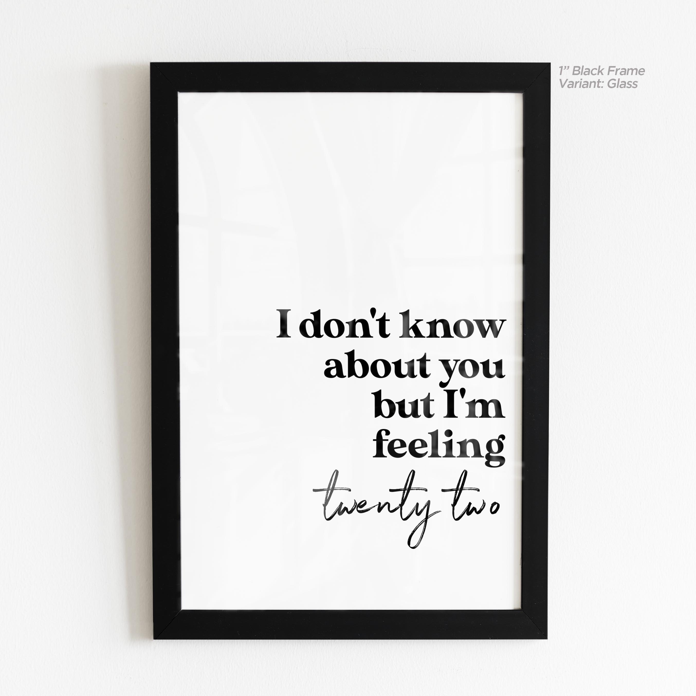 Feeling 22 - Taylor Swift Quote Art – PugetSound