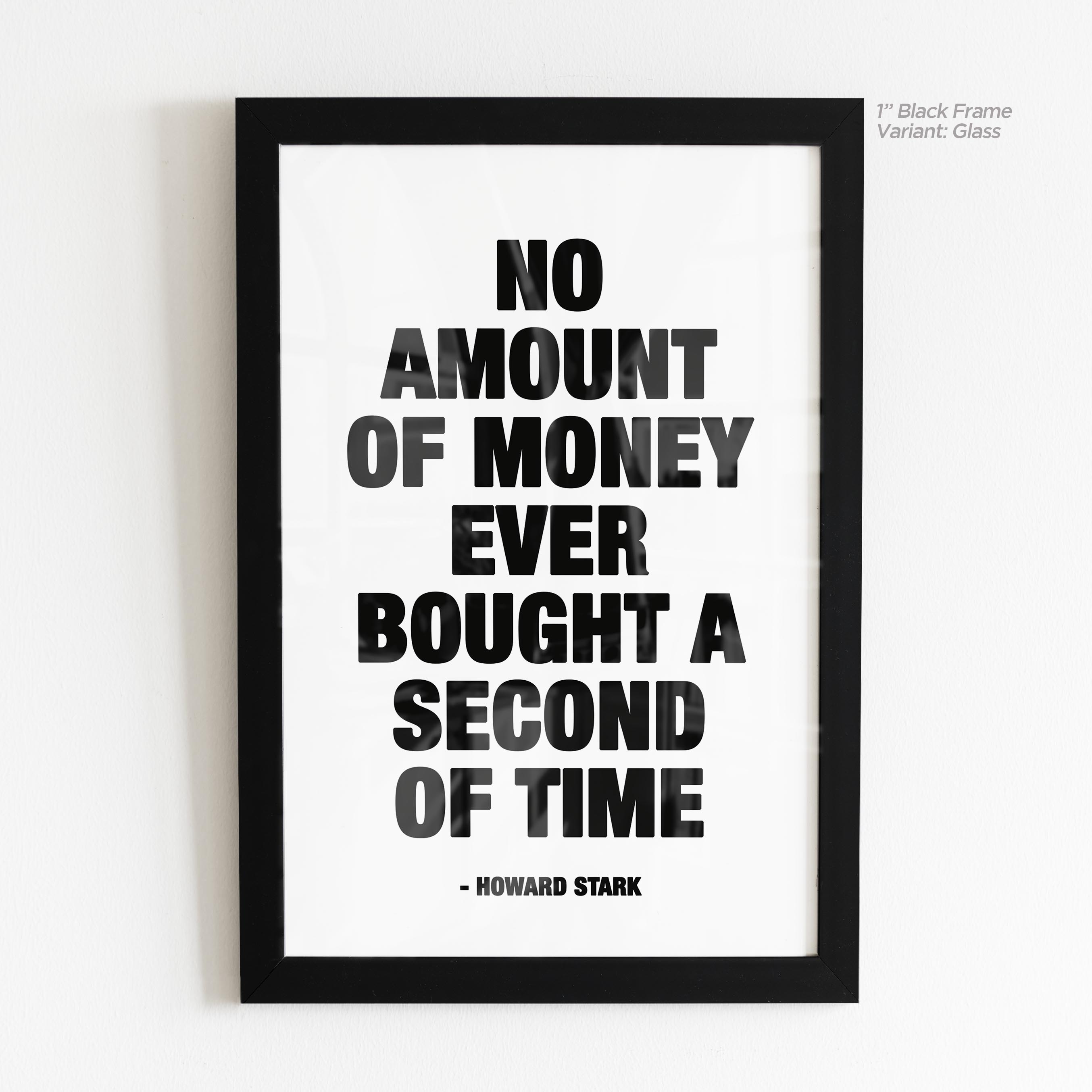 No Amount Of Money - Howard Stark Quote Art – PugetSound
