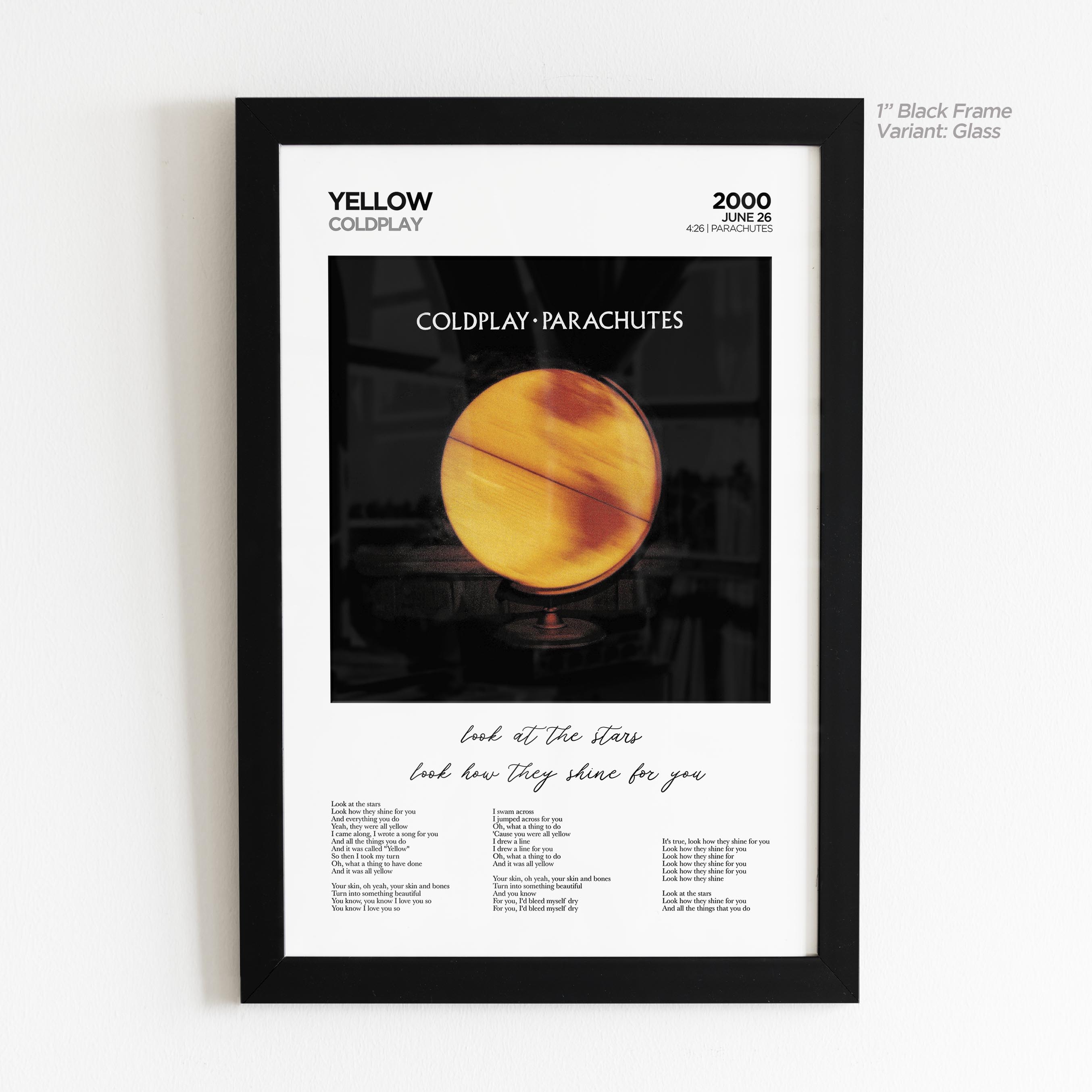 Yellow Lyric Art - Union – PugetSound