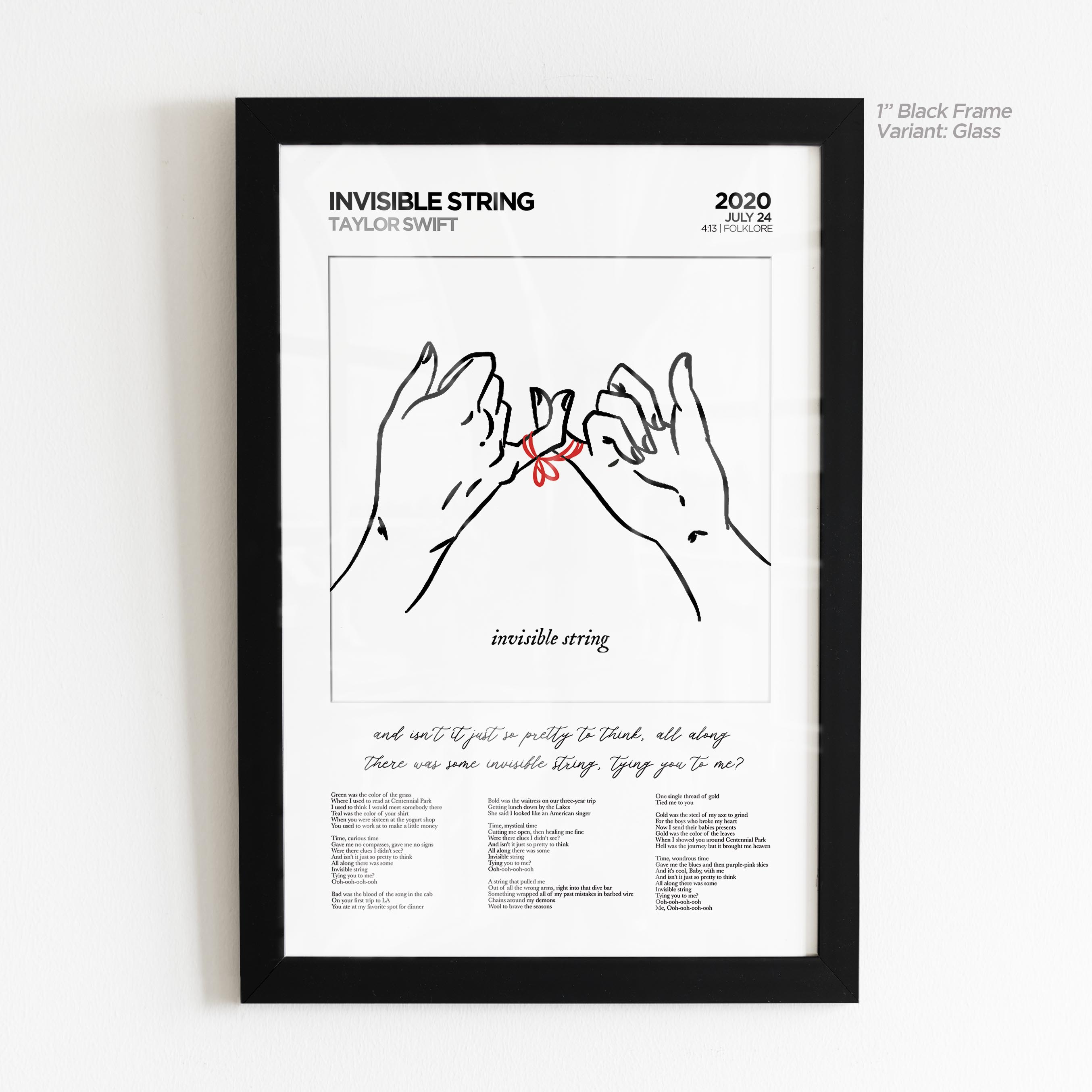 Invisible String Lyric Art - Union – PugetSound